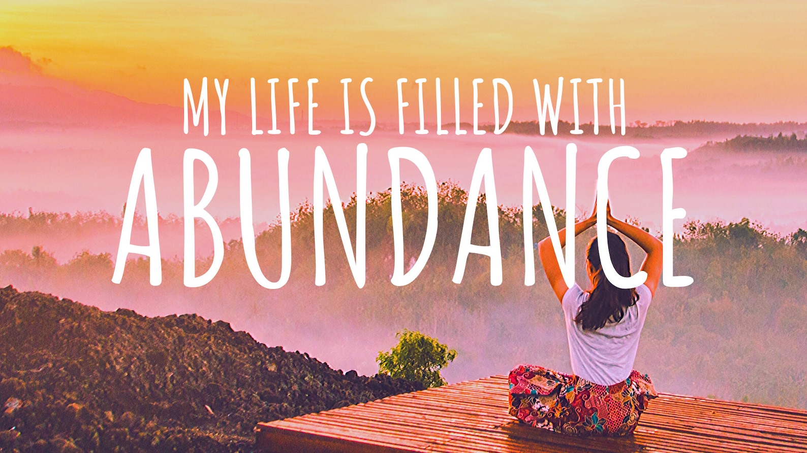 My Life Is Filled With Abundance Desktop Wallpaper Manifest Etsy Denmark