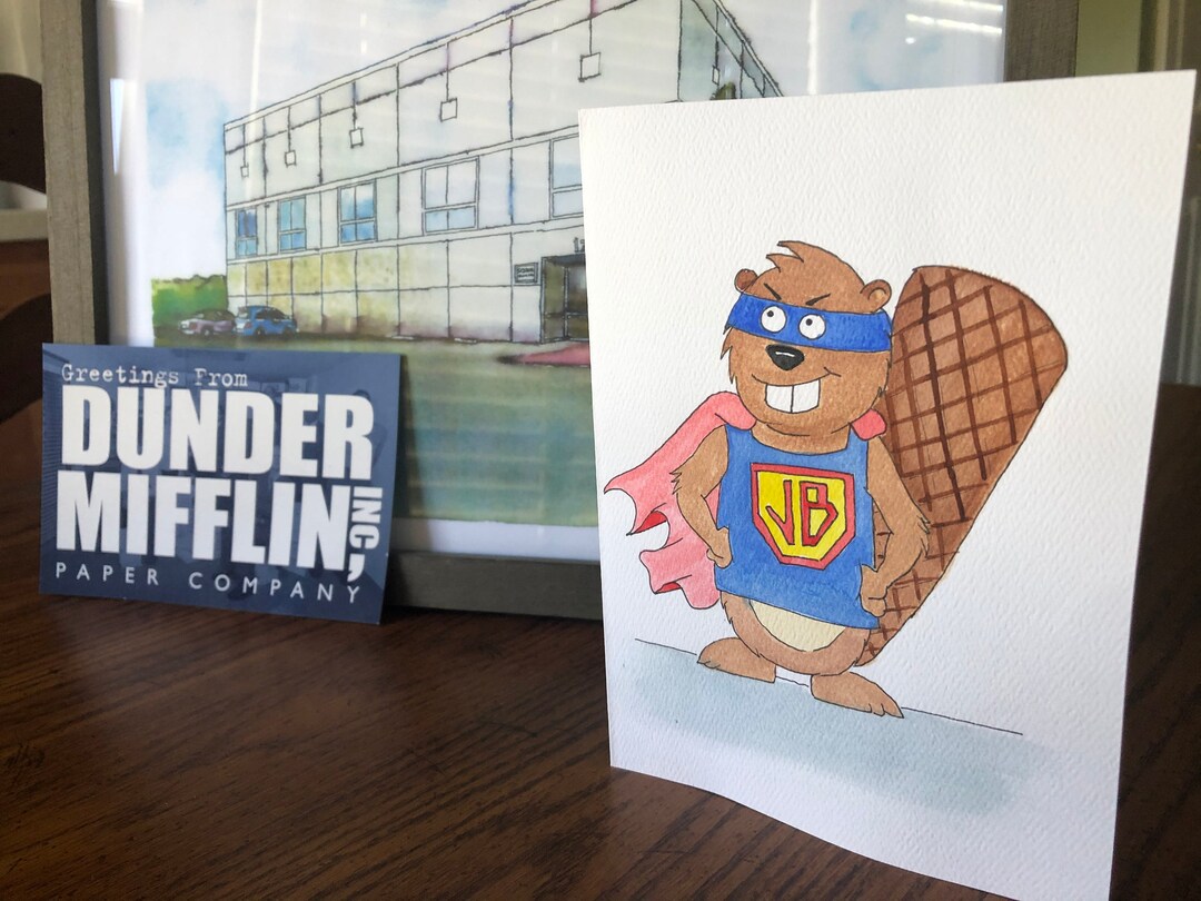 The Office Fan Art Card *justice Beaver* - Etsy