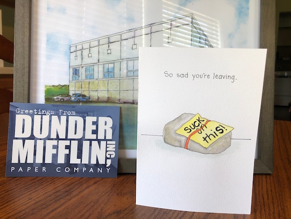 Set of 5 the Office Cards | Etsy