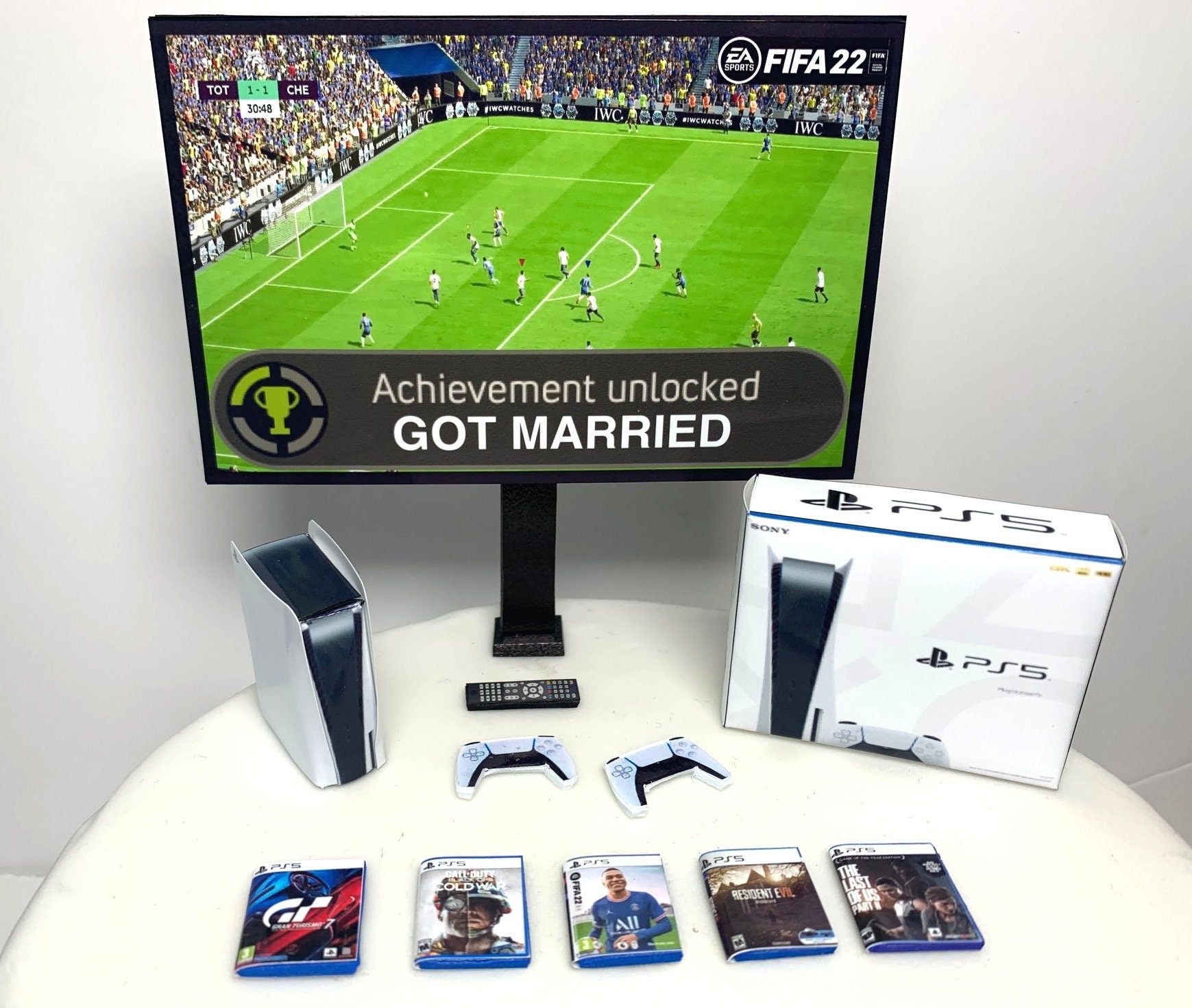Personalised Wedding Cake Topper | CUSTOMISED Image & Games | PS4 Set ...