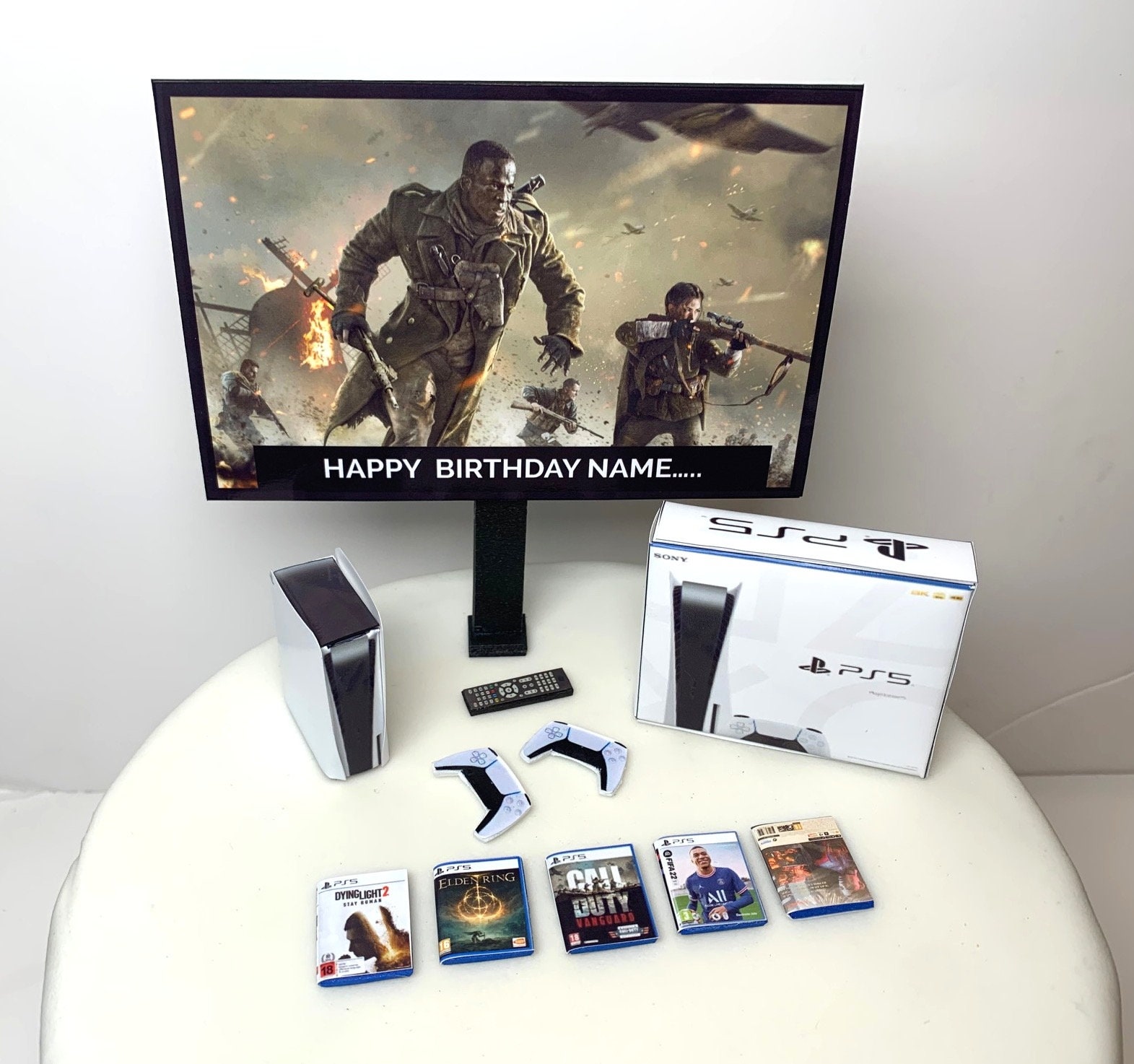 PERSONALISED Birthday Cake Toppers CUSTOMISED PS5 Bundle - Etsy