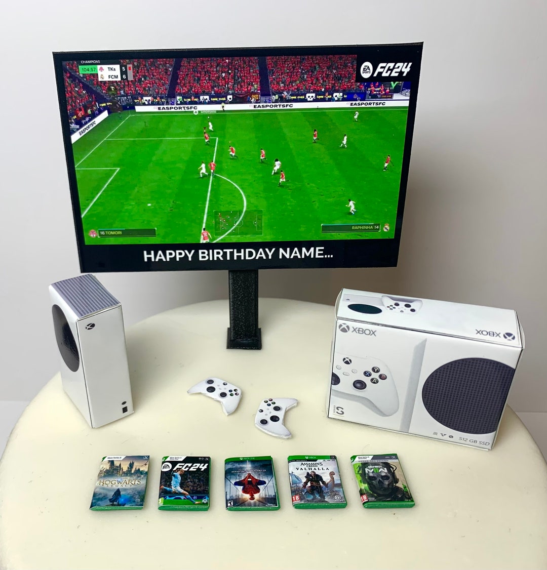 FIFA Cake Topper Series S Bundle Custom Message & Image on the TV ...