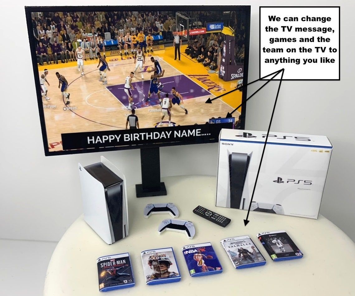 Birthday Cake Toppers PERSONALISED PS5 Bundle Custom - Etsy