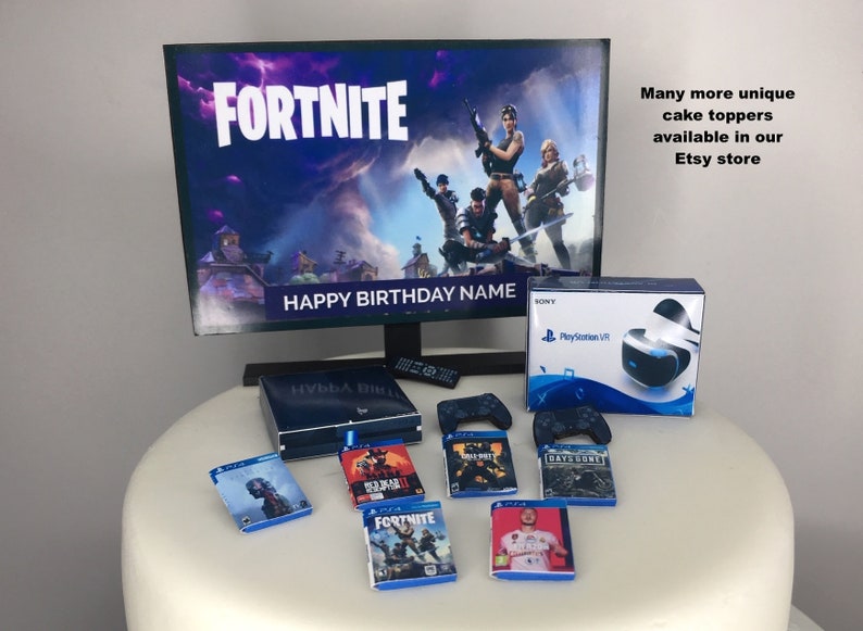 PERSONALISED Wedding Cake Toppers GAME OVER PS4 Bundle - Etsy