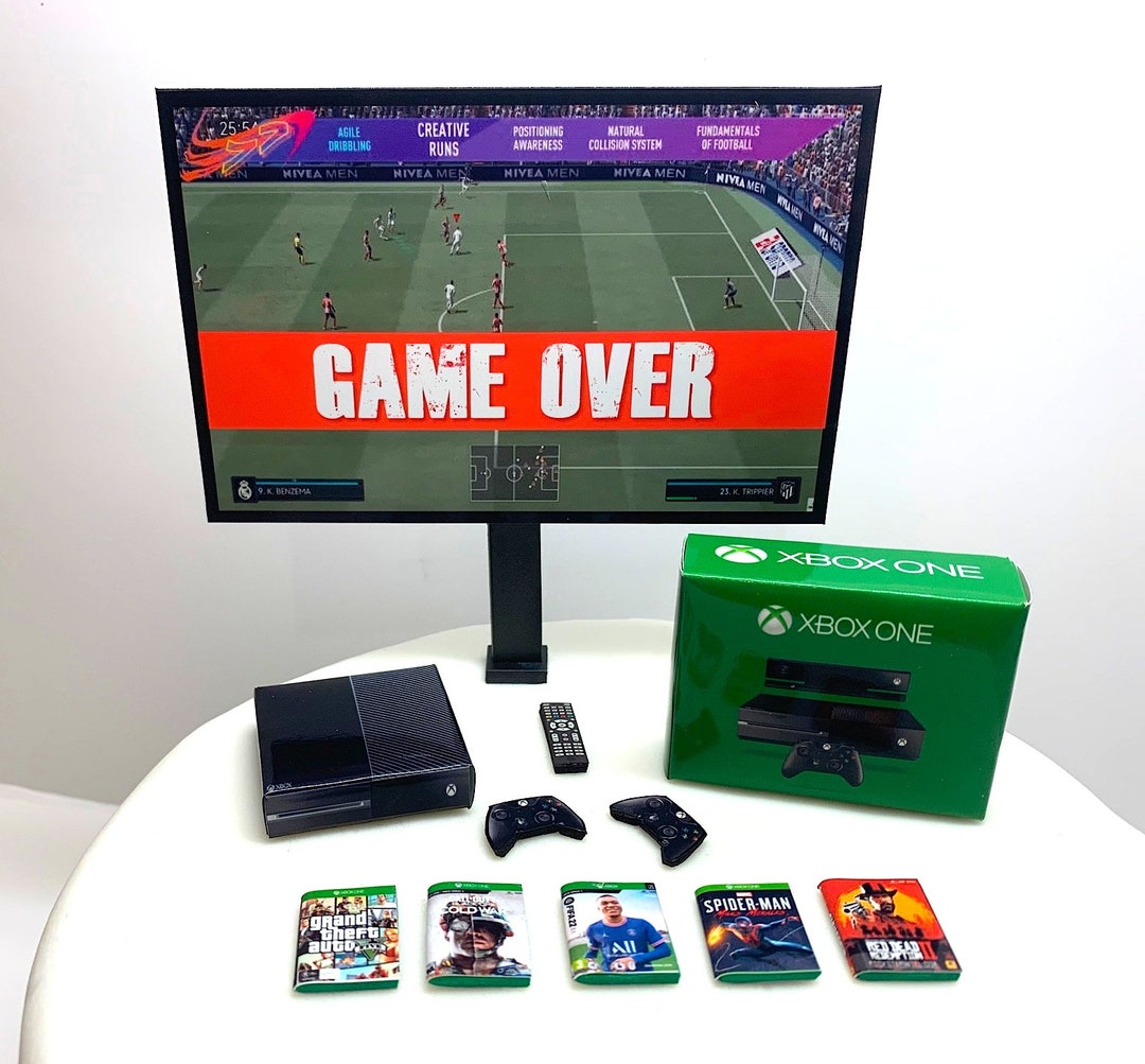 Novelty GAME OVER Wedding Cake Topper | Xbox Bundle + Customised TV ...