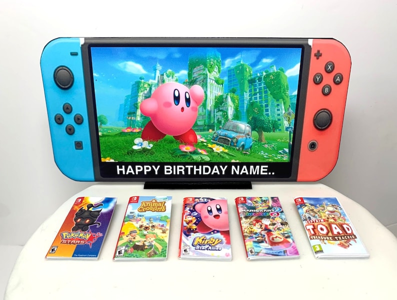 Personalised Cake Topper Fun Nintendo Switch Topper With - Etsy Australia