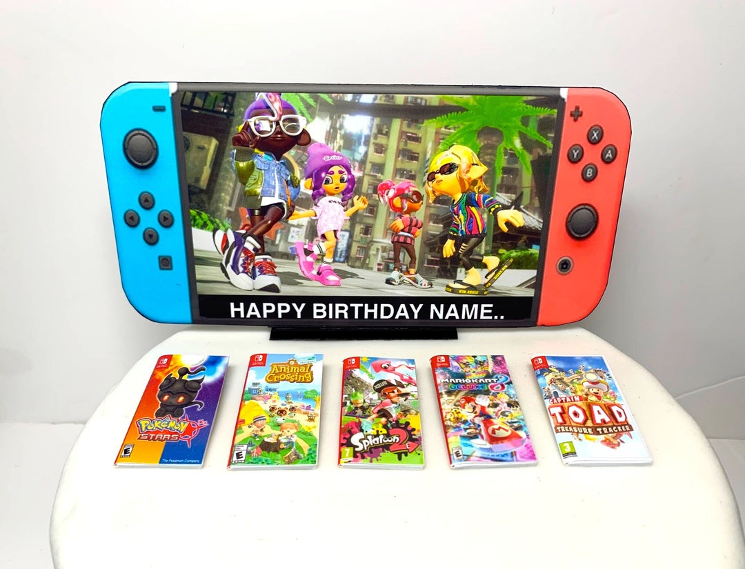 Personalised Cake Topper | Funny Nintendo Switch Topper With Custom ...