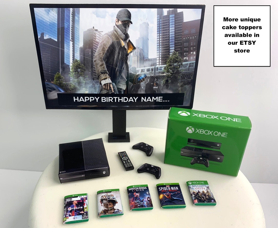 Personalised Cake Topper Fun Nintendo Switch Topper With - Etsy