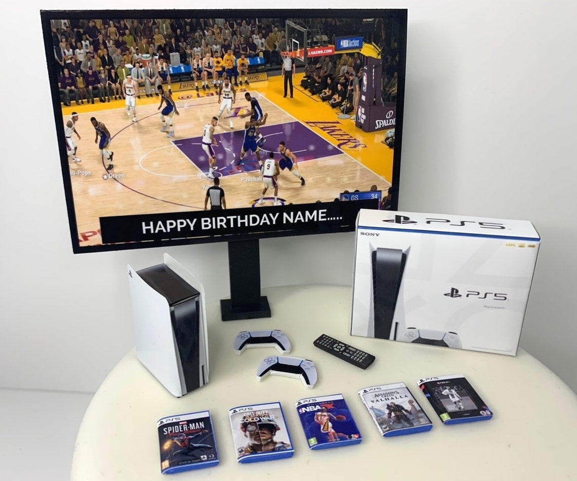 Birthday Cake Toppers PERSONALISED PS5 Bundle Custom - Etsy UK