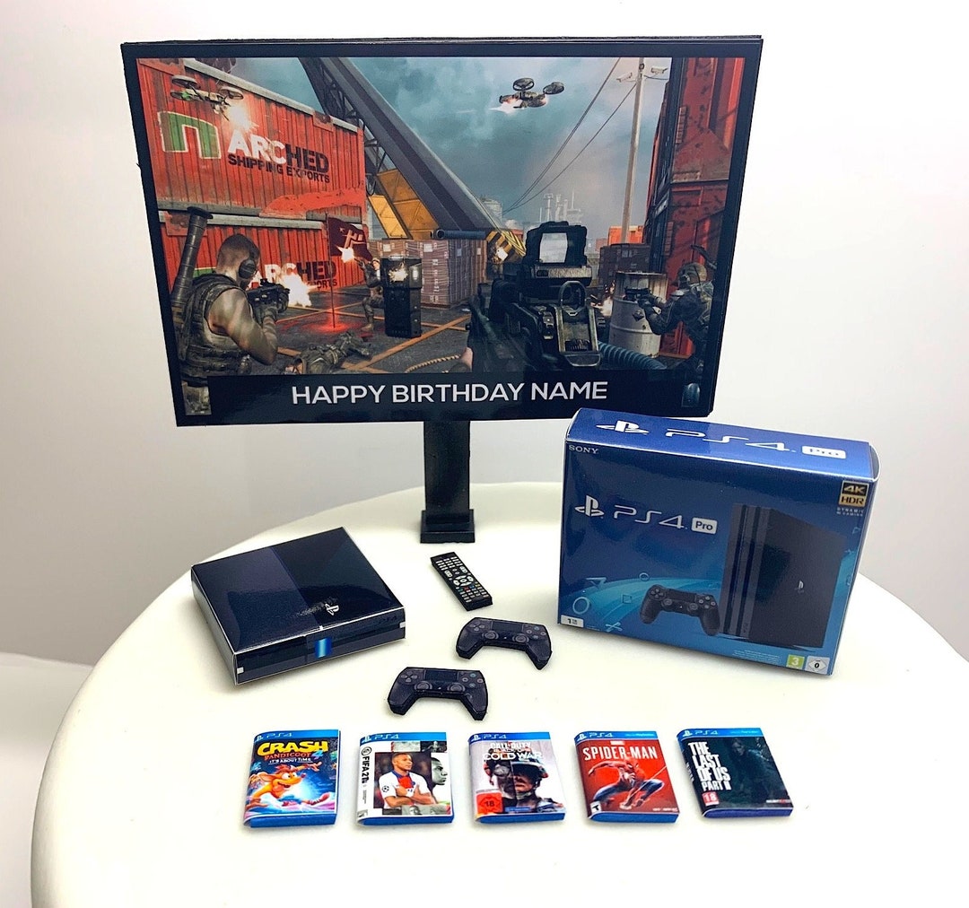 COD Birthday Cake Topper PERSONALISED Cake Topper PS4 Bundle Custom ...