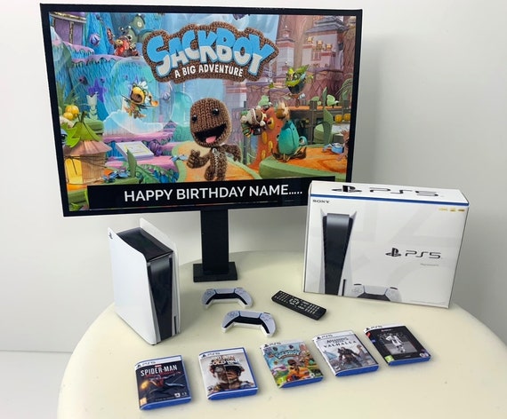 Childrens Cake Topper PERSONALISED Cake Topper PS5 Bundle - Etsy