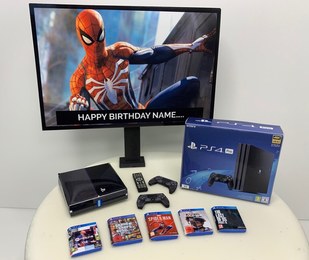 Cake Toppers | PERSONALISED Cake Topper | PS4 Bundle | Custom Image ...