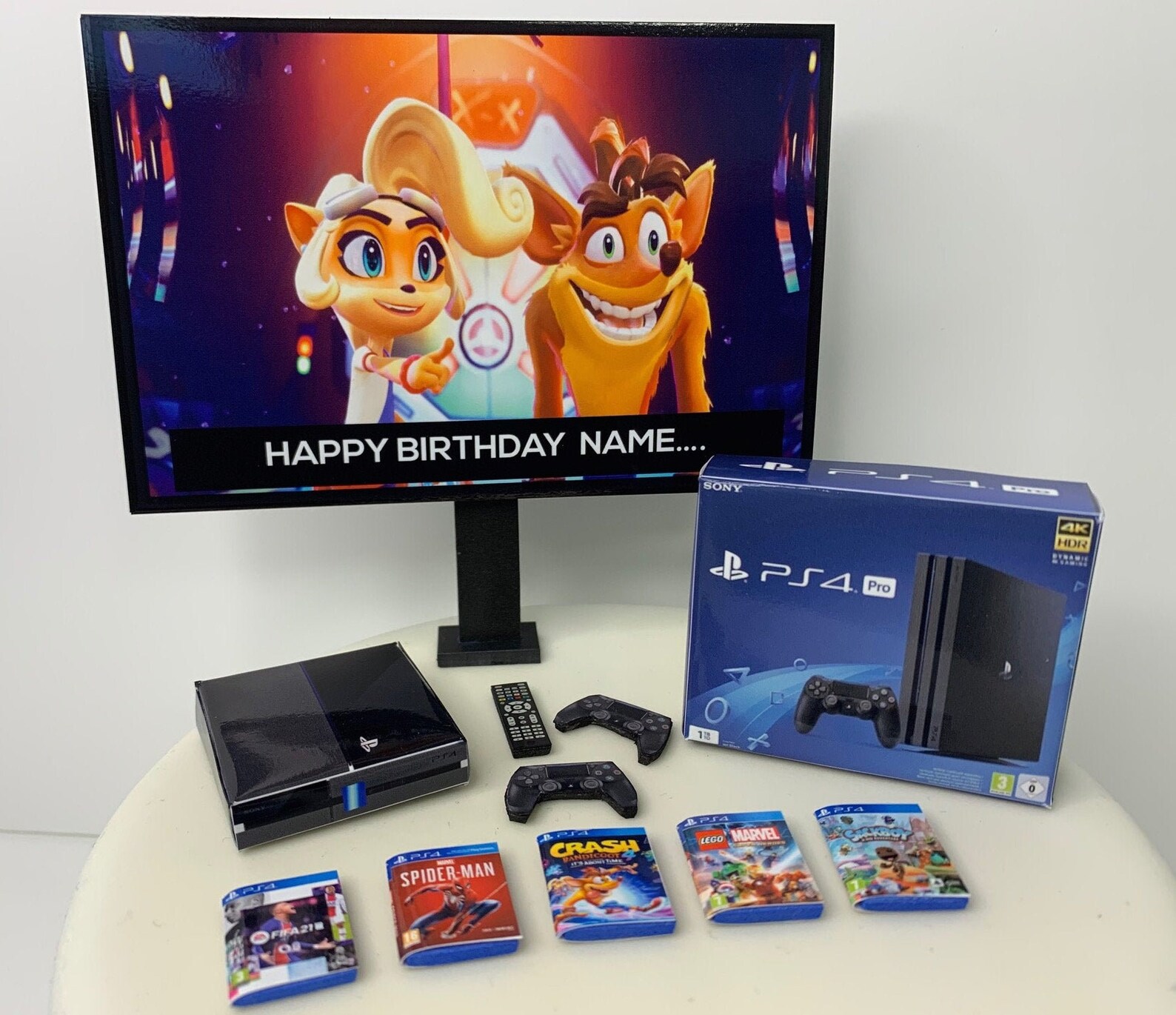 PS4 Cake Toppers PERSONALISED Cake Topper PS4 Gamer Bundle - Etsy UK