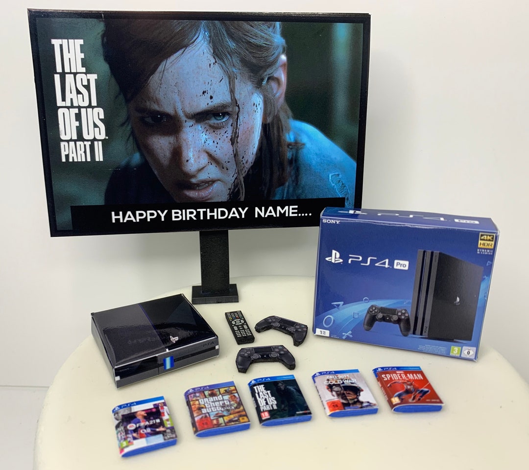 Personalised Birthday Cake Toppers | PS4 Bundle | Custom Image ...