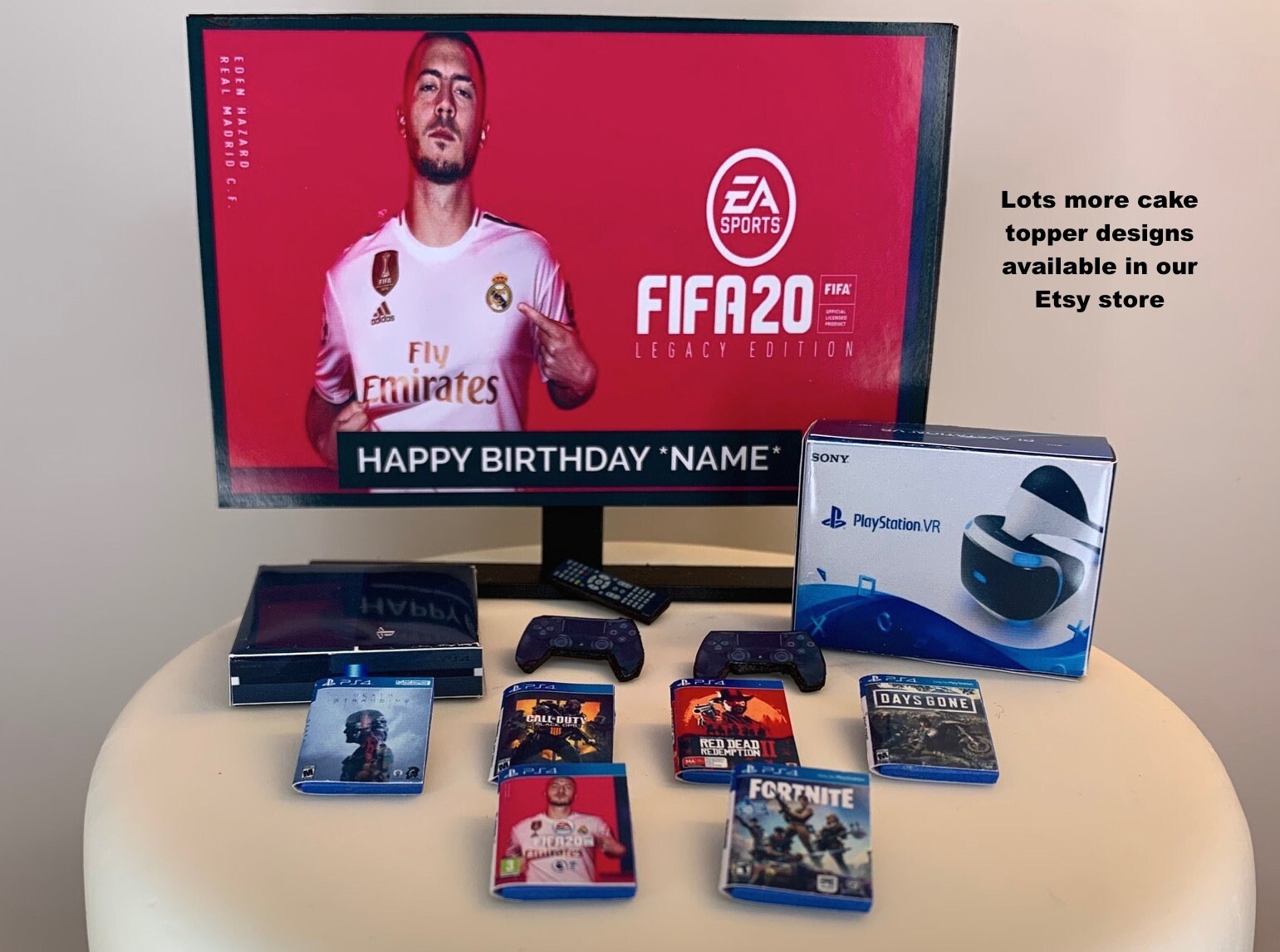 GAME OVER Funny Wedding Cake Toppers PS4 Bundle - Etsy