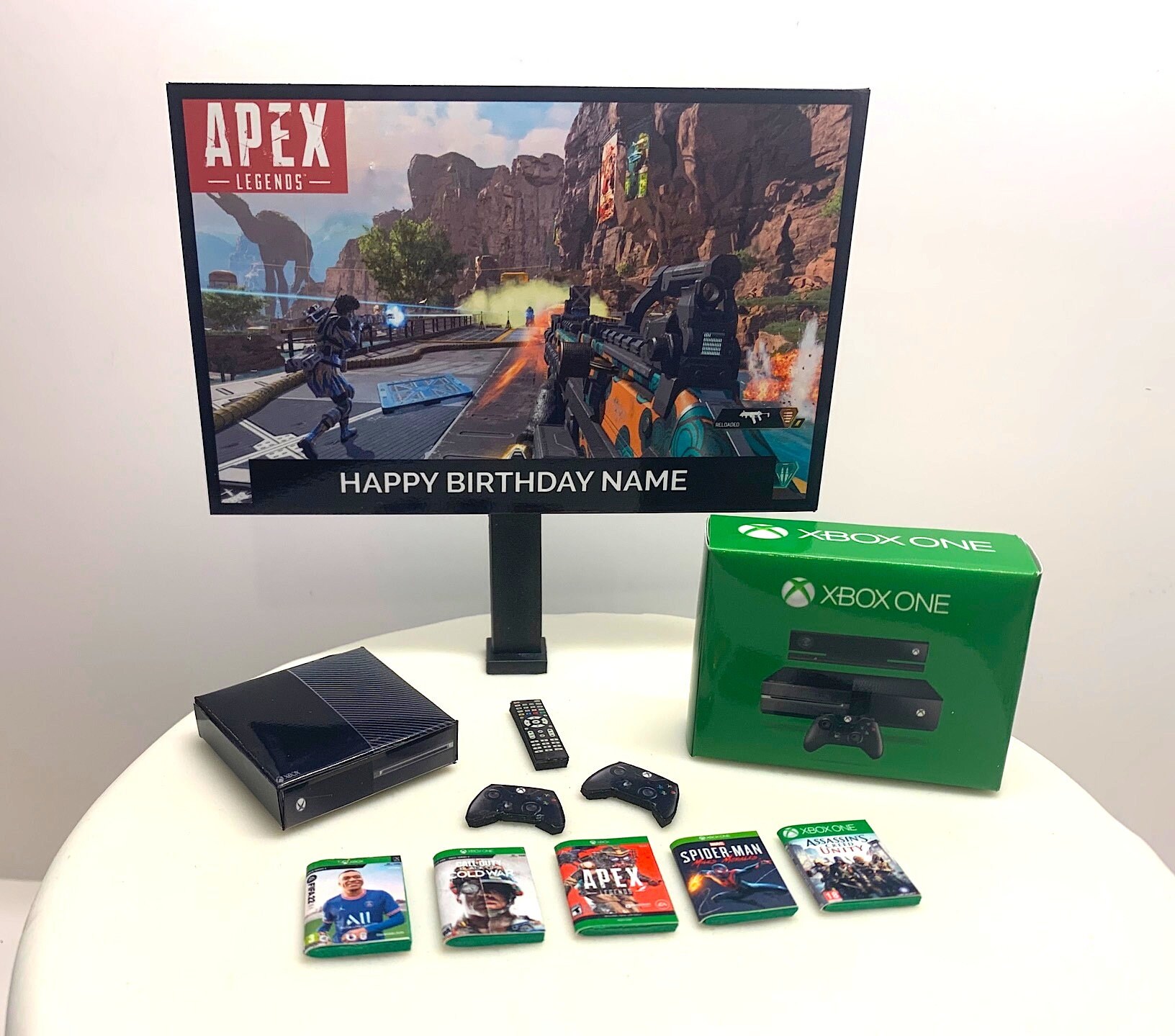 Personalised Gamers Cake Toppers Xbox One Bundle Custom - Etsy