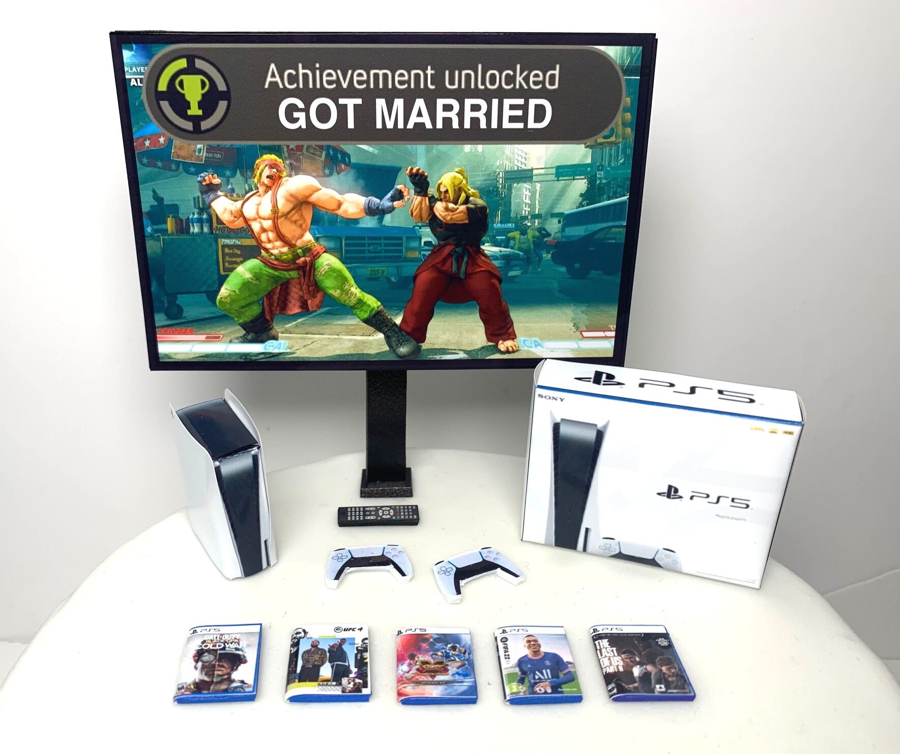 Personalised Wedding Cake Topper | CUSTOMISED Image & Games | PS4 Set ...