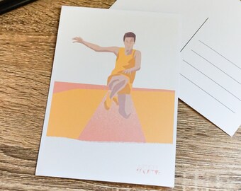 Athletics Birthday Card - Etsy UK