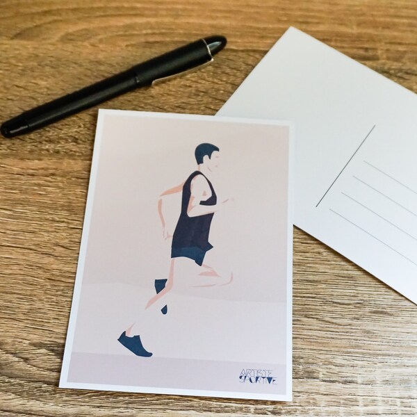 Runner Birthday Card - Etsy