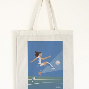 Woman Football Tote Bag Gift to Personalise for Girl or Teen Soccer ...