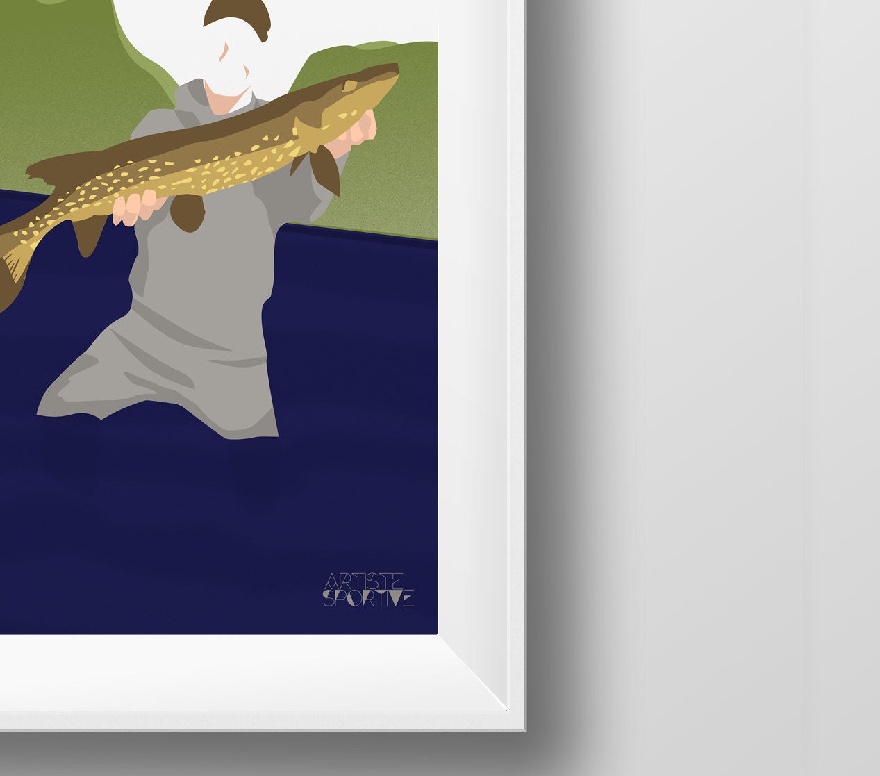 Fishing Poster Gift Illustration for Fisherman Player or Fish Fan or ...