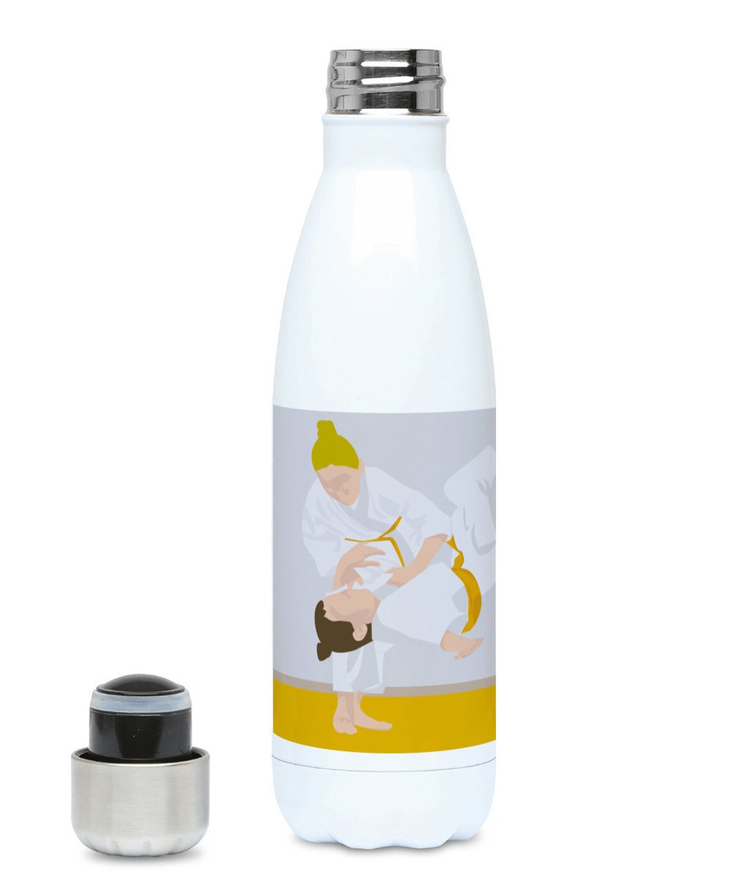 Insulated Woman Judo Water Bottle Gift to Personalise for Girl Judo ...