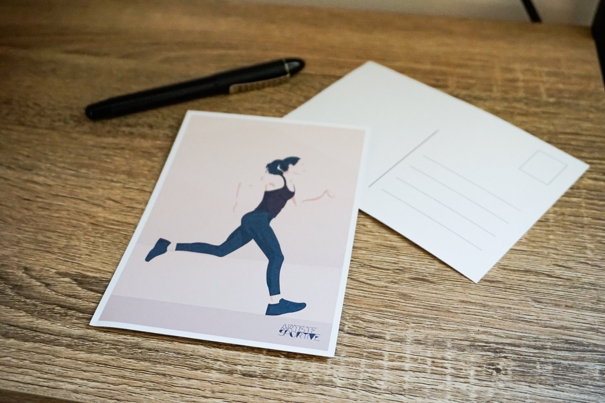 Woman Running Card for Girl Runner Birthday Card or Female Runner ...