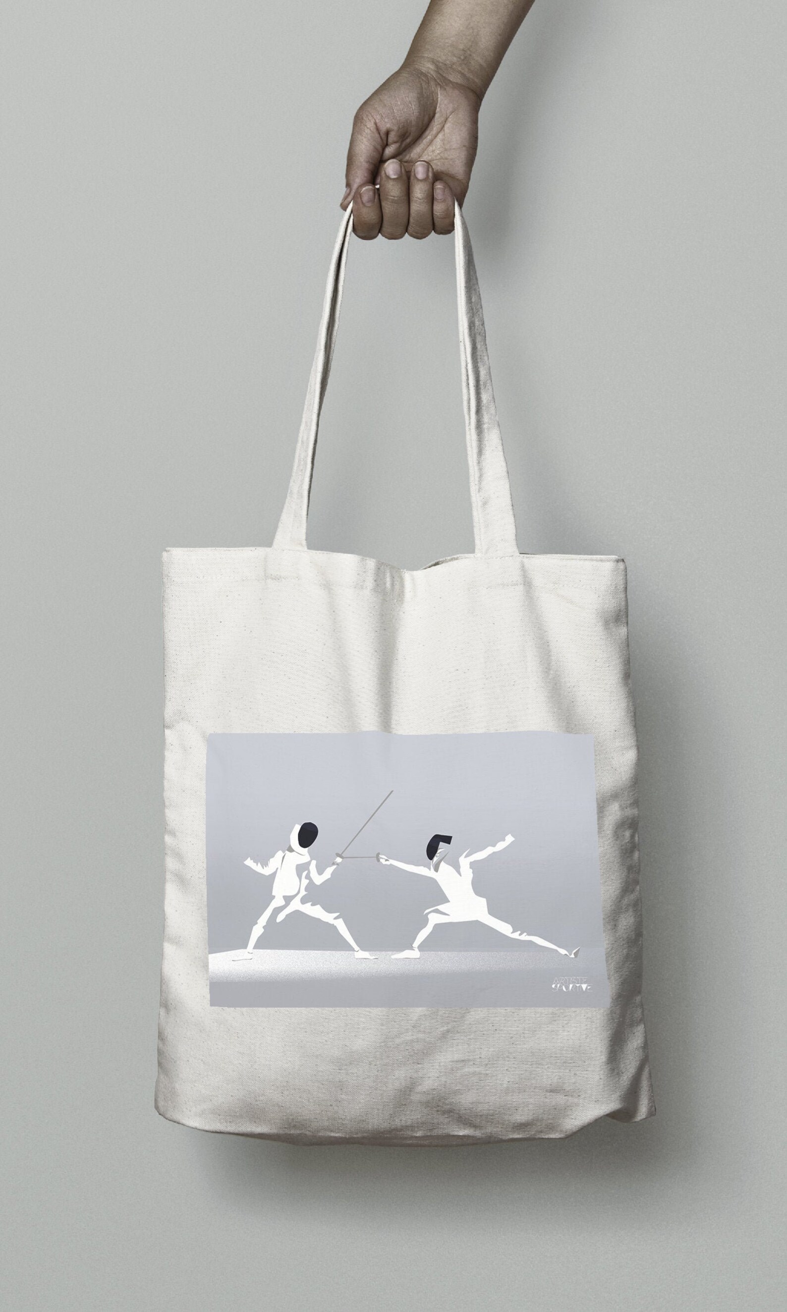 Fencing Tote Bag Gift in White for a Fencer or Fencing Coach - Etsy