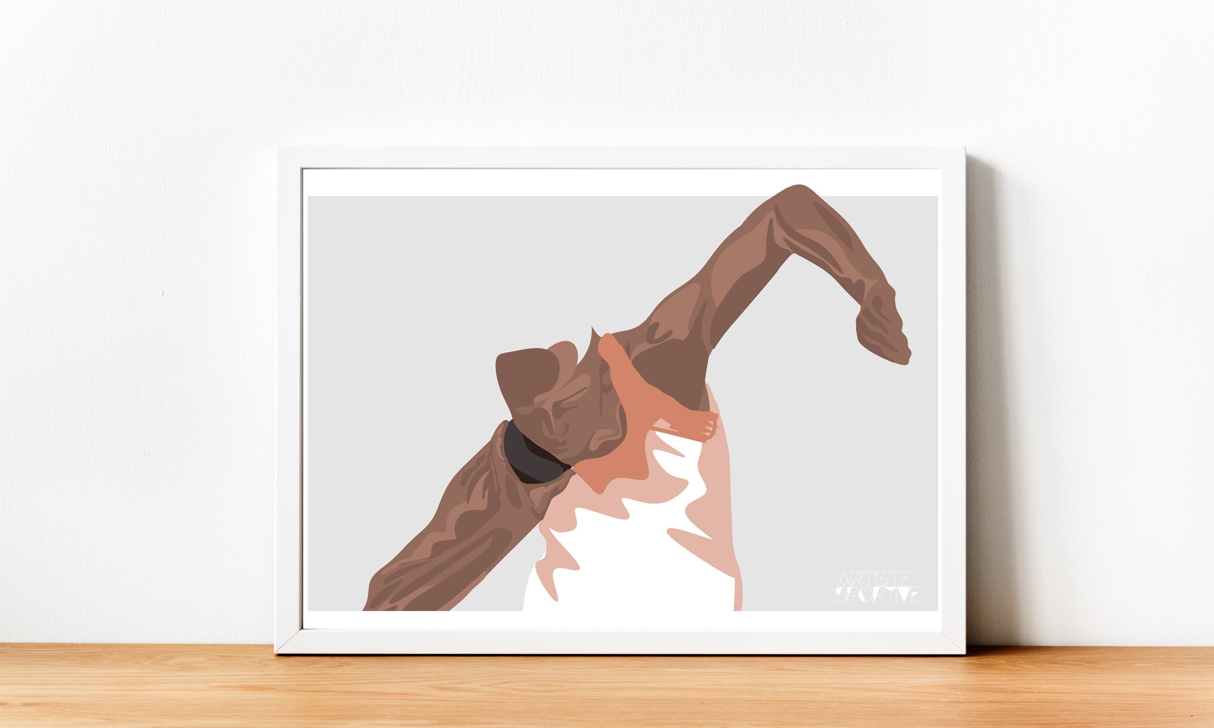 Shot Put Poster Illustration for Male Athlete or Athletics Coach or ...
