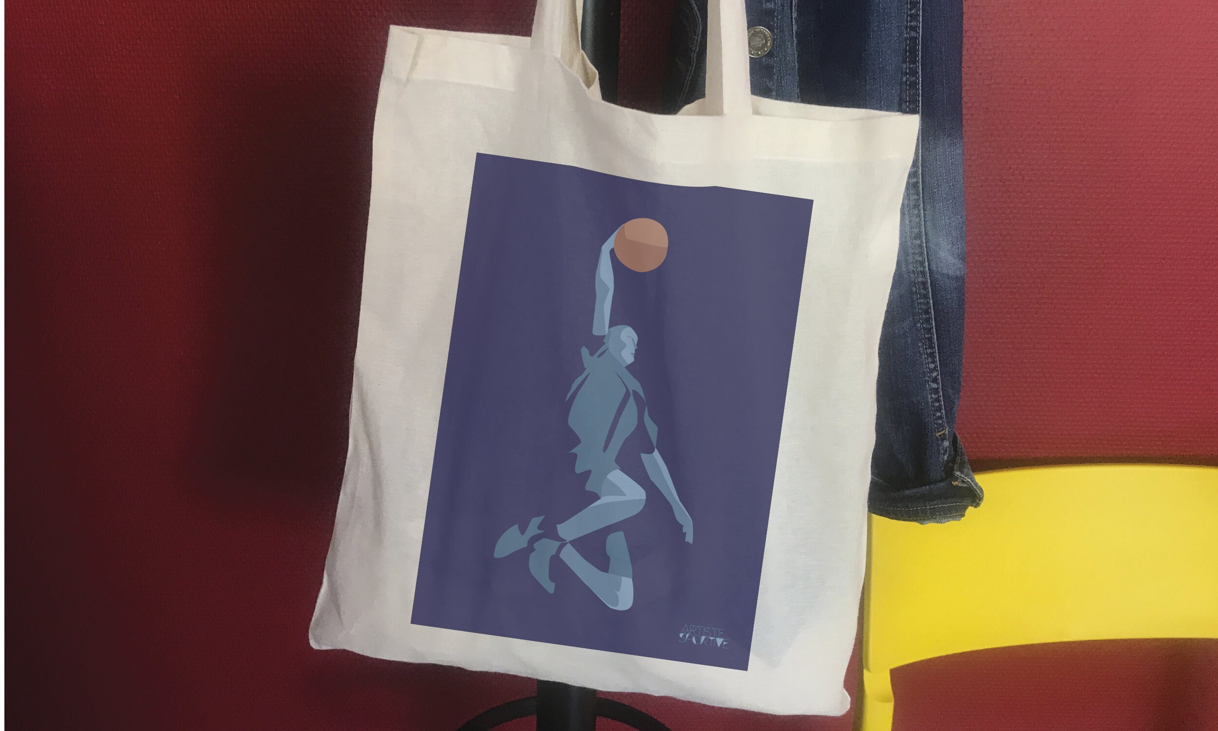 Basketball Tote Bag Gift for a Man or Teen Basketball Player or a ...