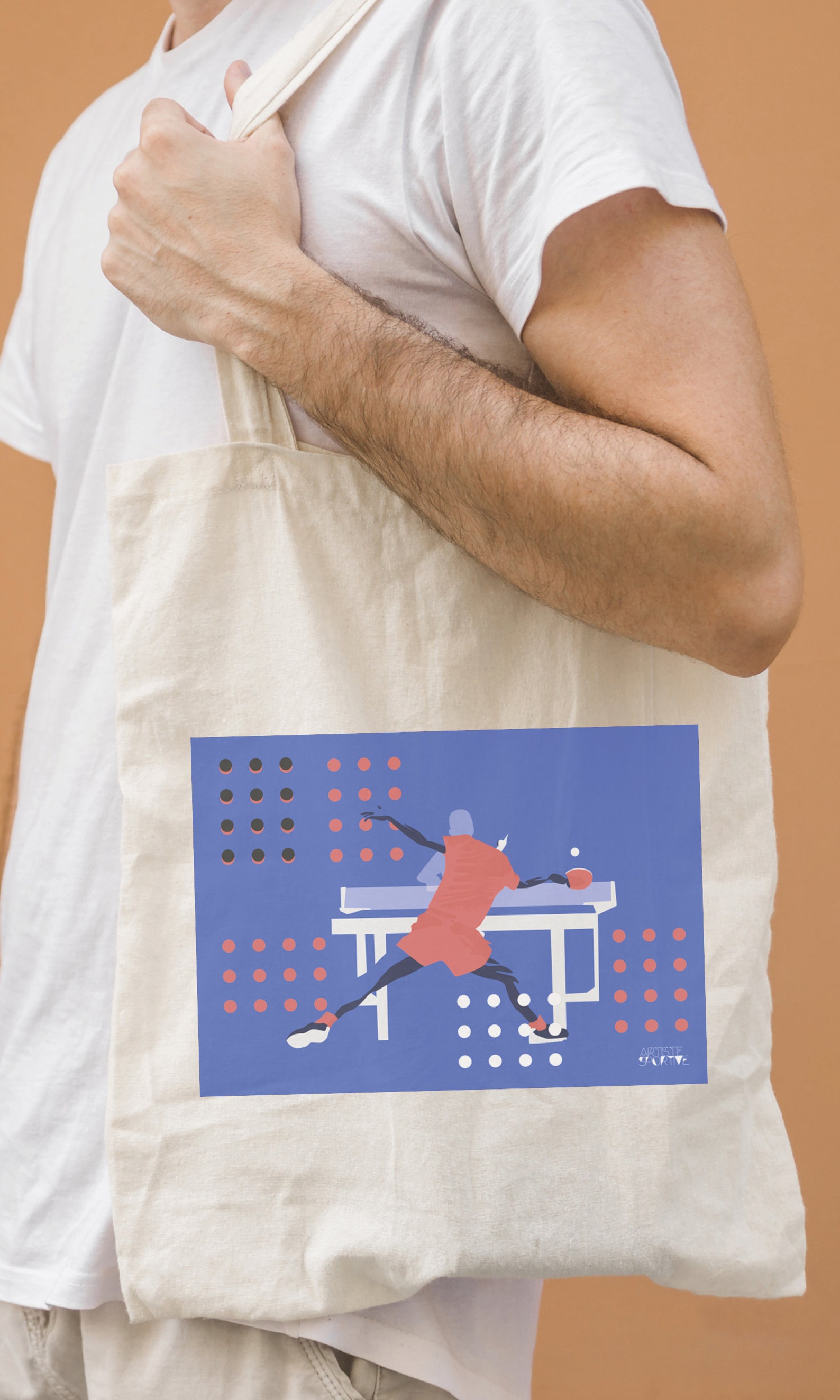 Table Tennis Tote Bag Gift in Blue for a Ping Pong Player or - Etsy