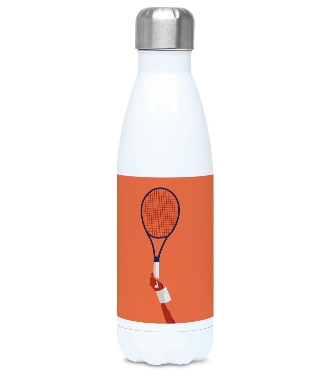 Tennis Raquette Water Bottle Gift to Personalise for a Tennisman or ...