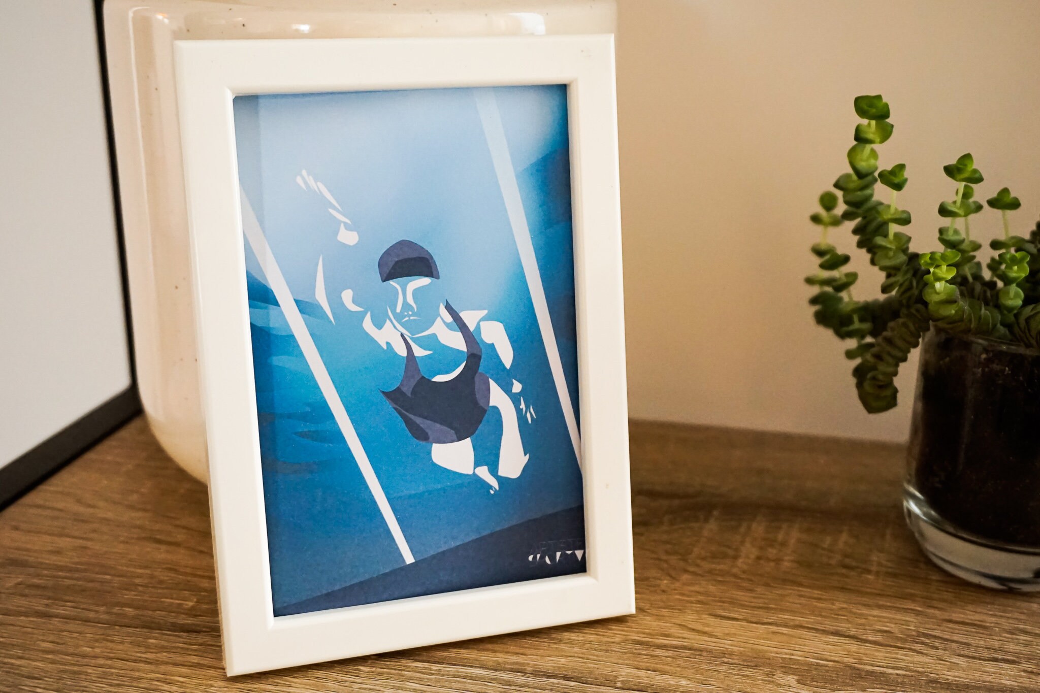 Female Swimming Card for Woman Swimming Birthday Card or Girl - Etsy