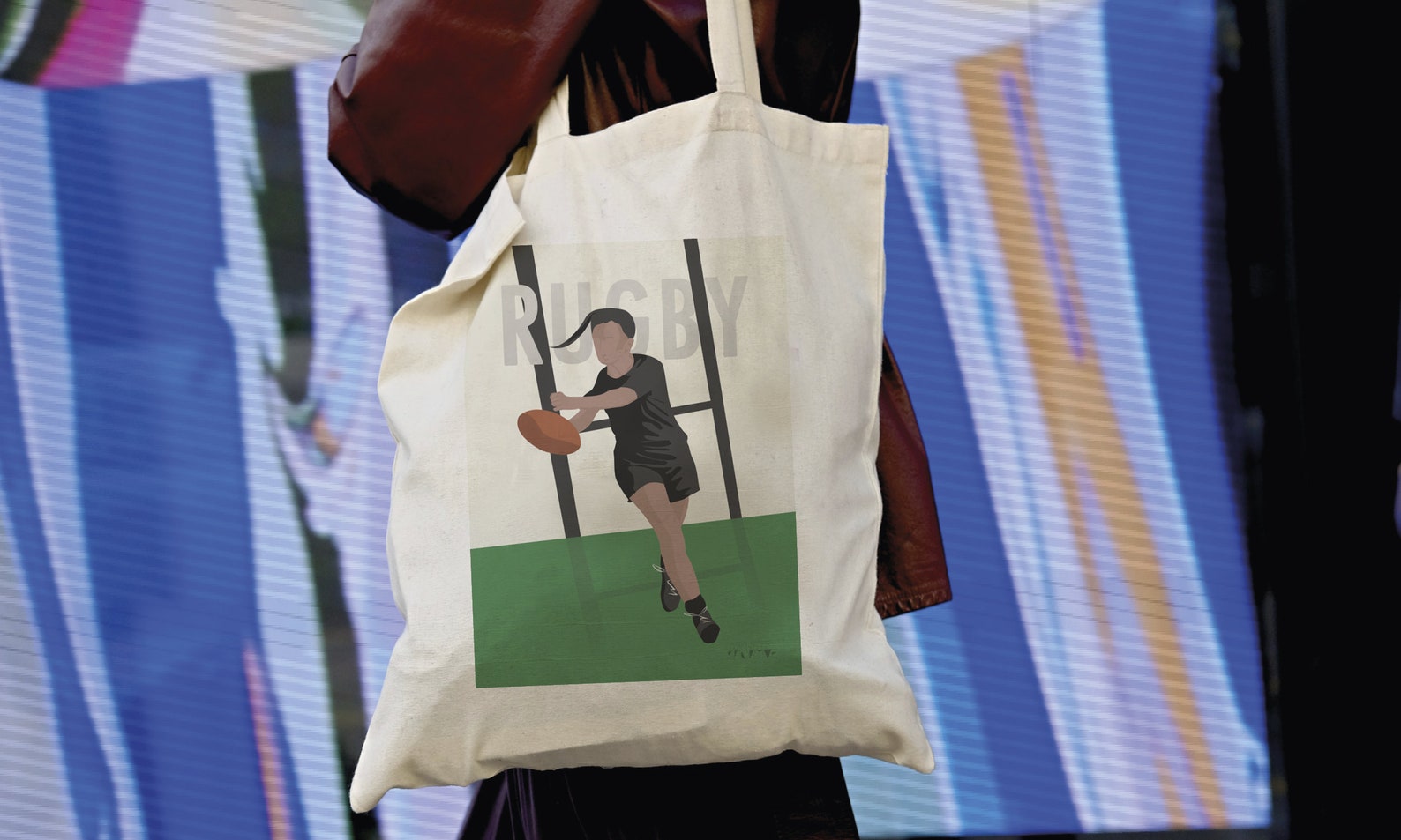 Female Vintage Rugby Tote Bag Gift for Girl Rugby Player or Rugby Coach ...