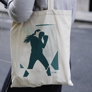 Female Boxing Tote Bag, Gift for a Girl Boxer or Boxing Coach for a ...