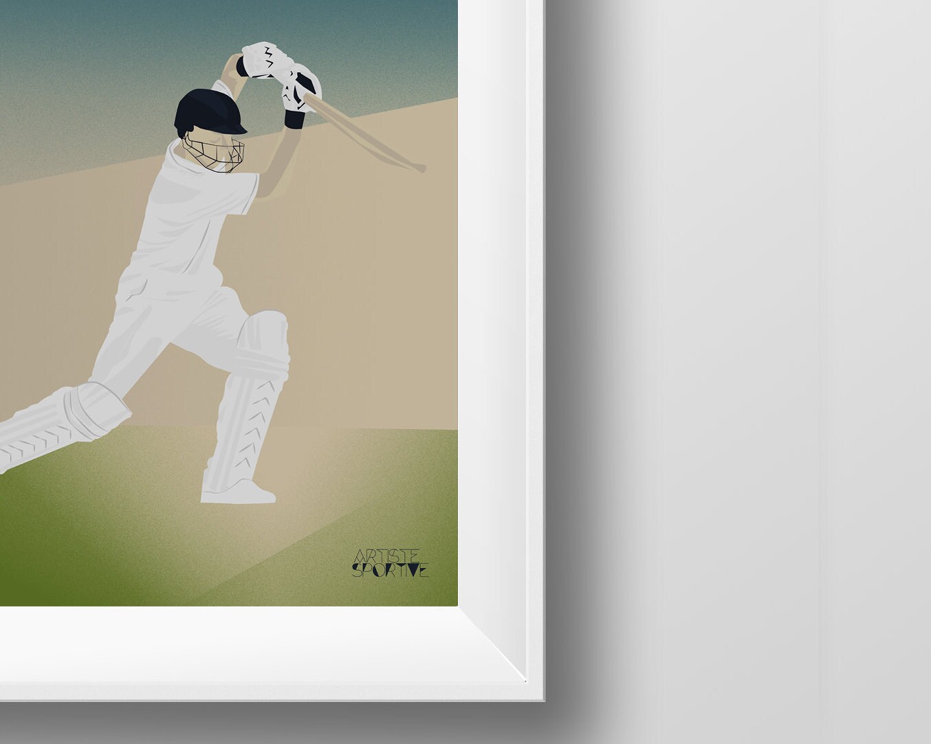 Cricket Poster Gift Illustration for a Criketer or a Cricket Coach or a ...