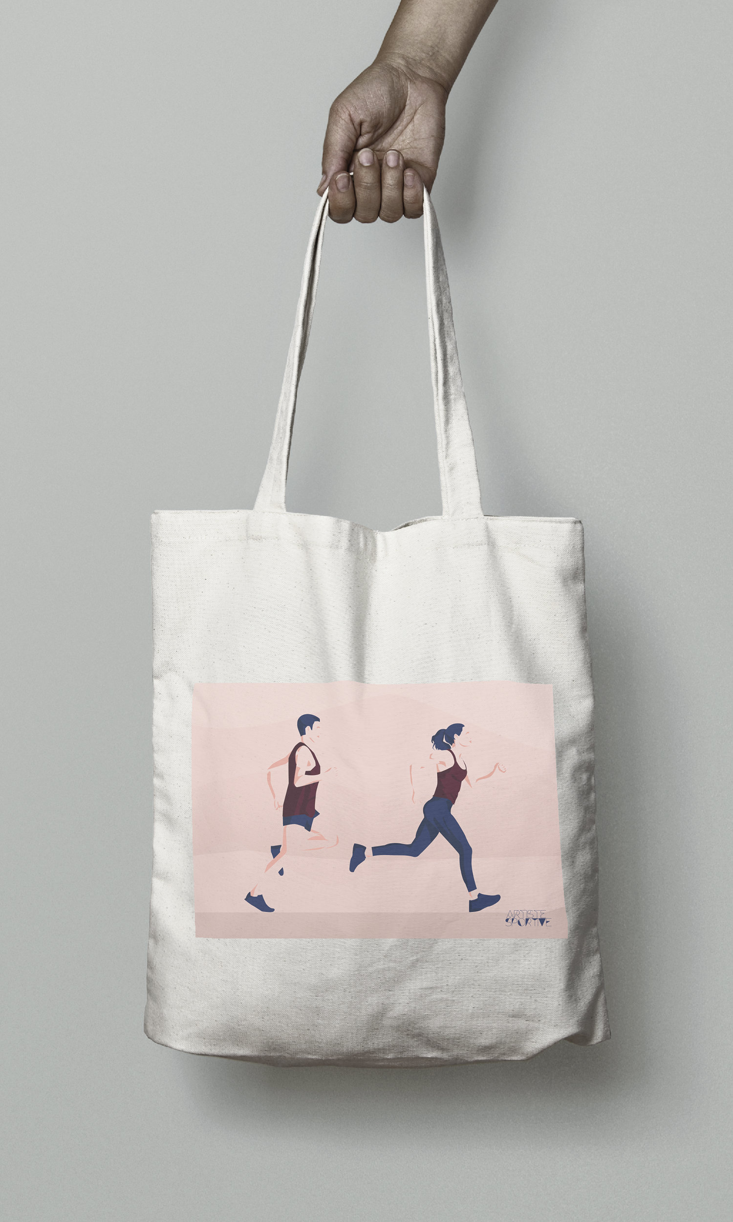 Couple Running Tote Bag Gift for a Couple of Runner or a - Etsy