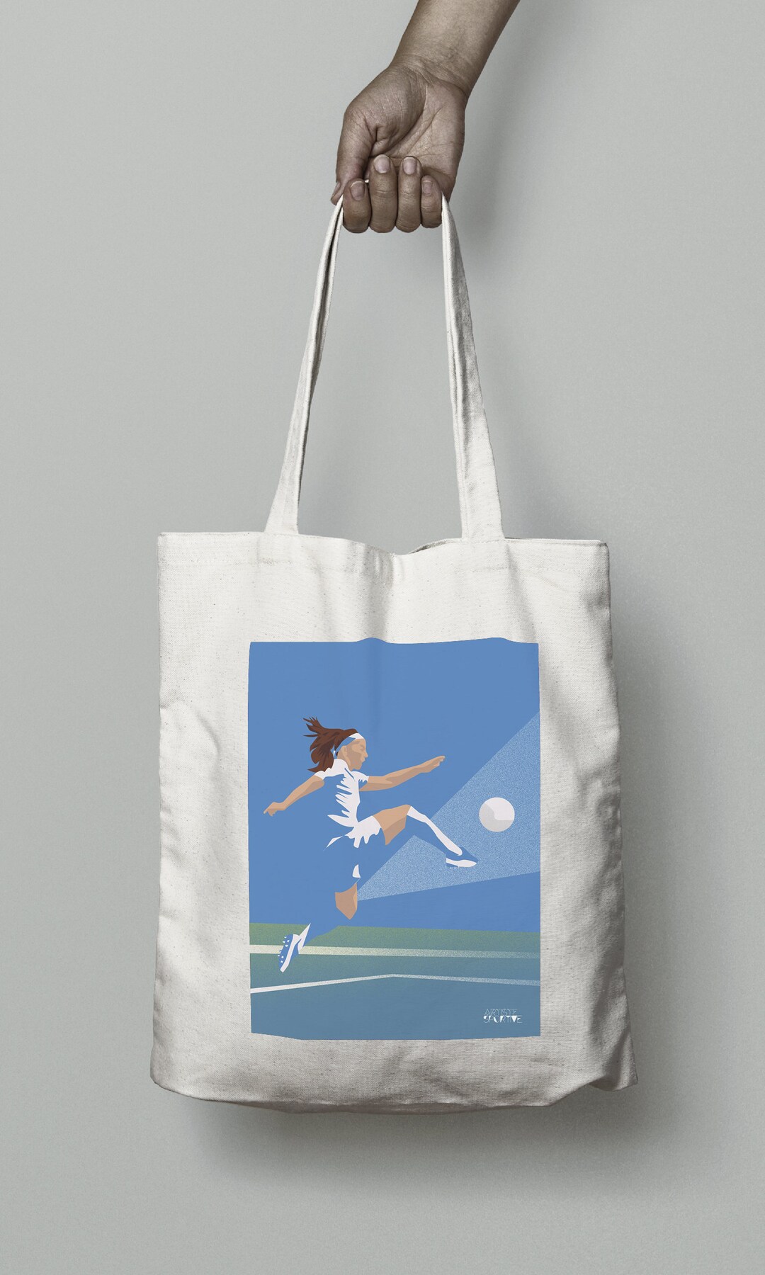 Woman Football Tote Bag Gift to Personalise for Girl or Teen Soccer ...