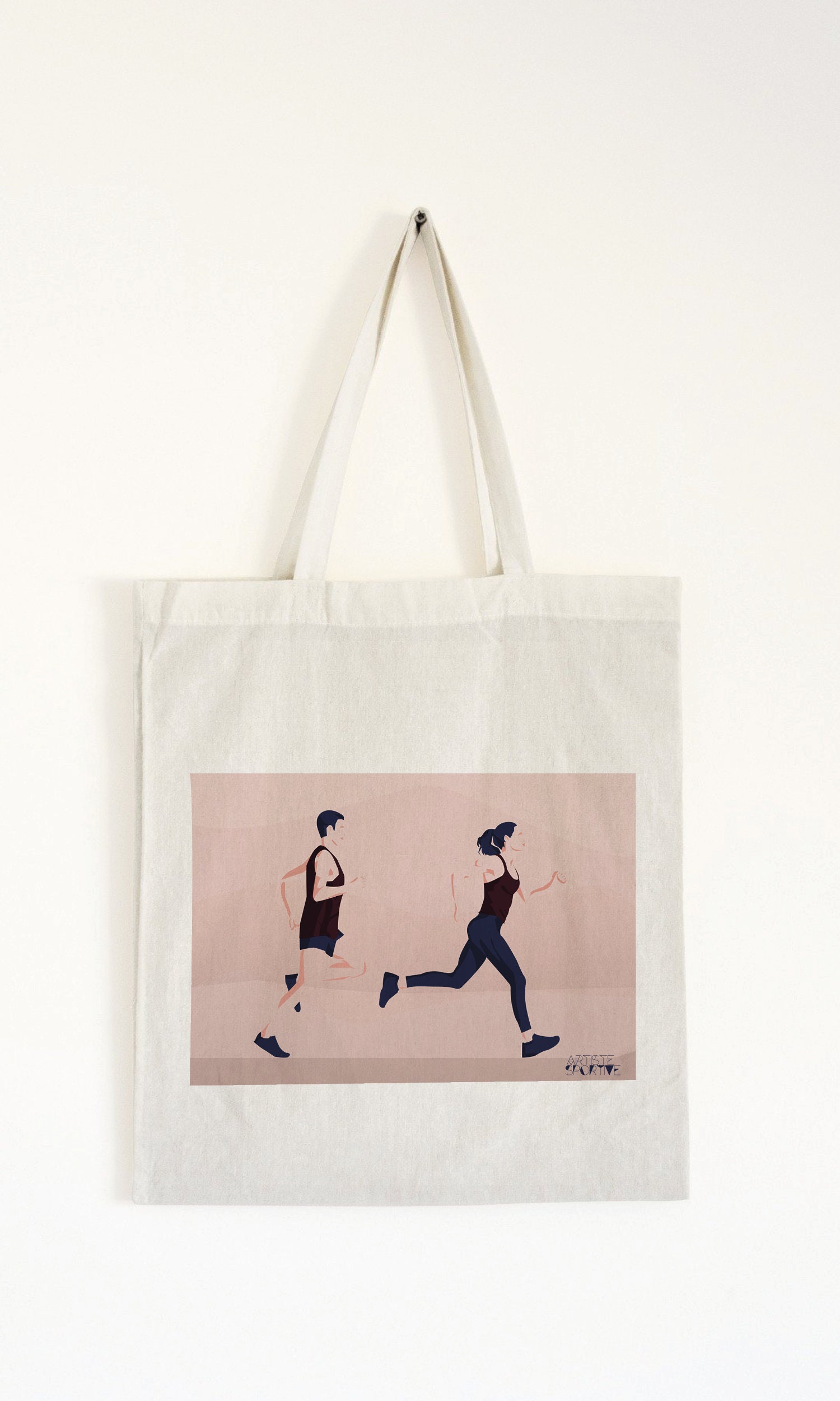 Couple Running Tote Bag Gift for a Couple of Runner or a - Etsy