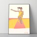 Girl Athletics Jump Poster Gift Illustration for Female Athlete or ...