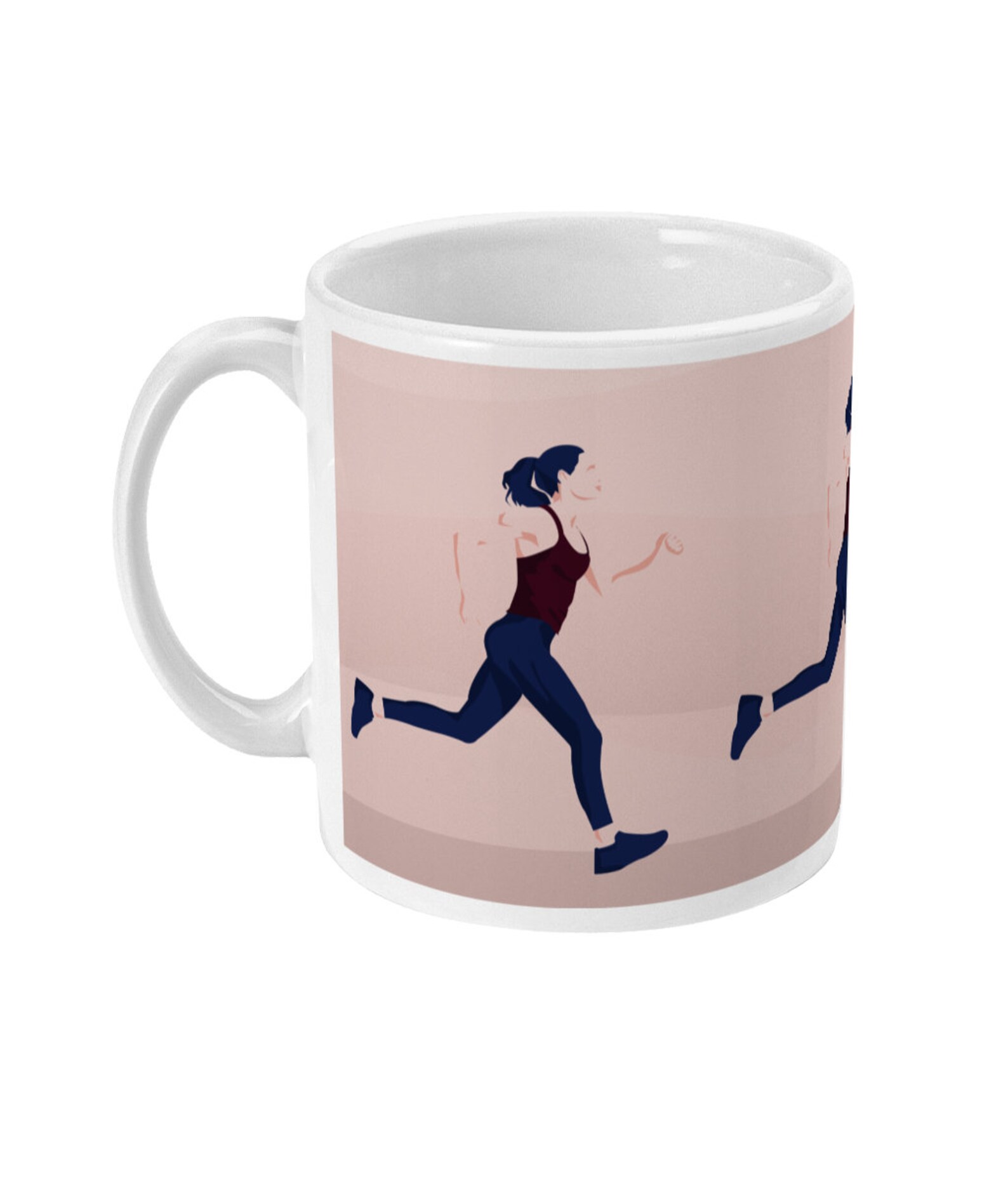 Woman Running Mug Gift to Personalise for a Girl Runner or a Jogger or ...