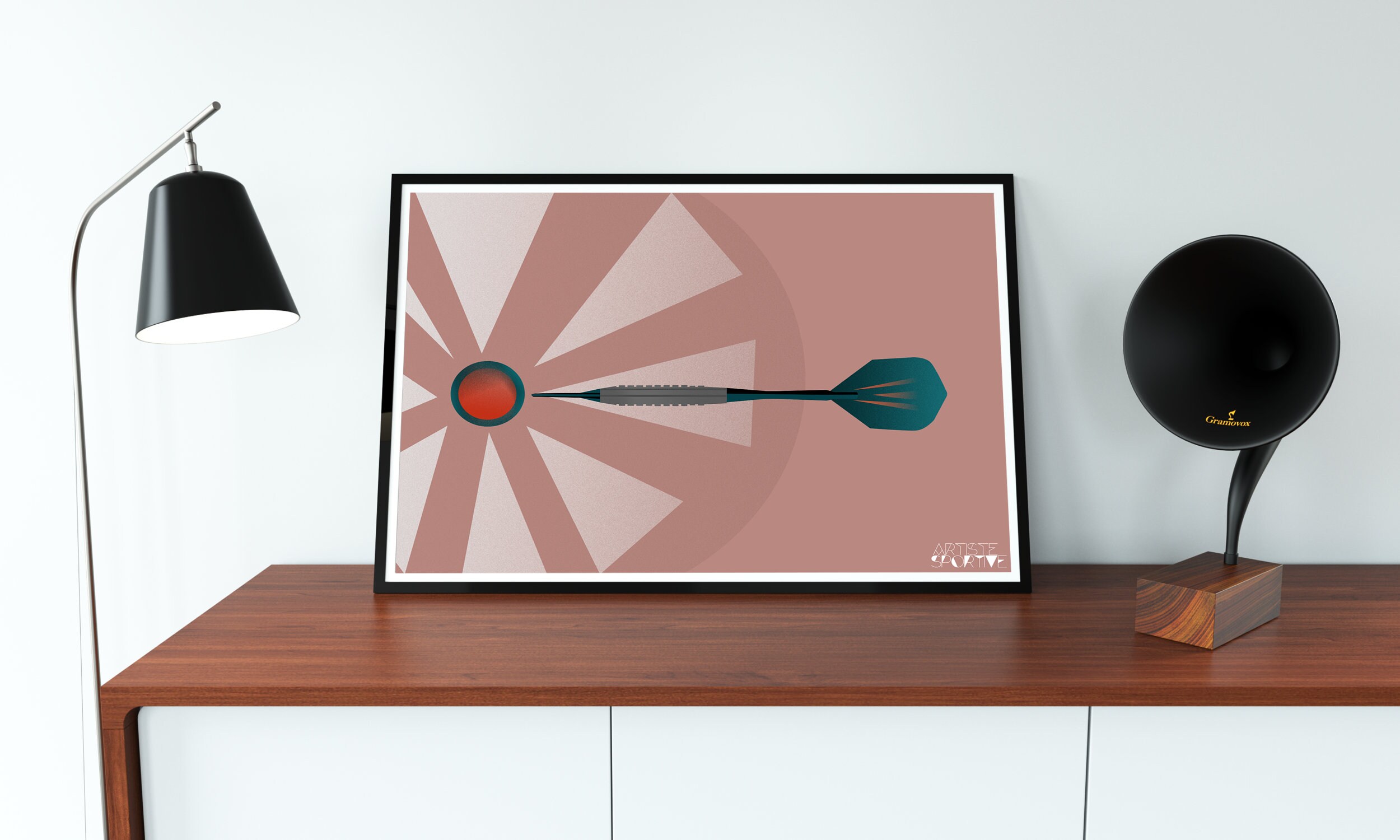 Darts Poster Gift Illustration for Darts Player or Darts Coach or Darts ...