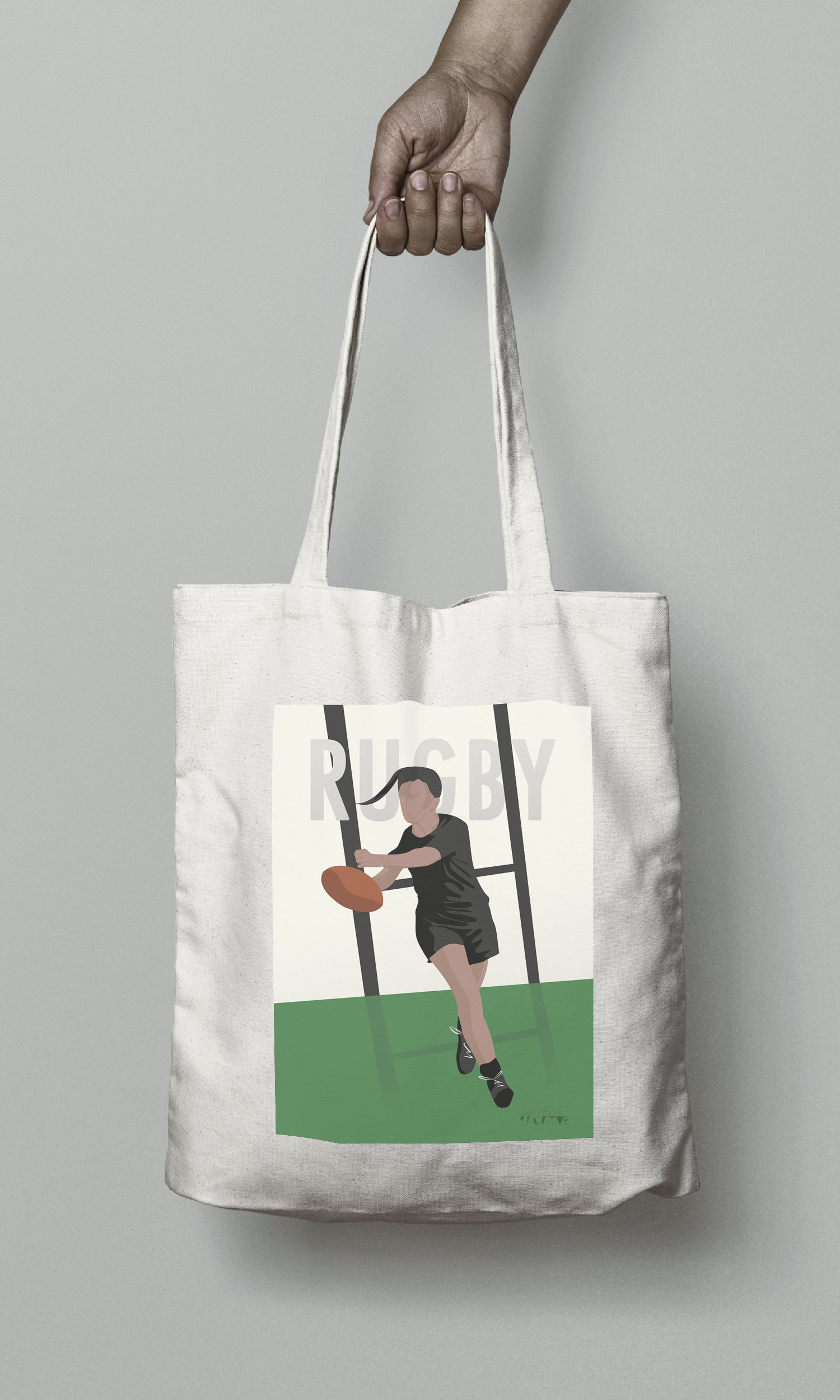 Female Vintage Rugby Tote Bag Gift for Girl Rugby Player or Rugby Coach ...