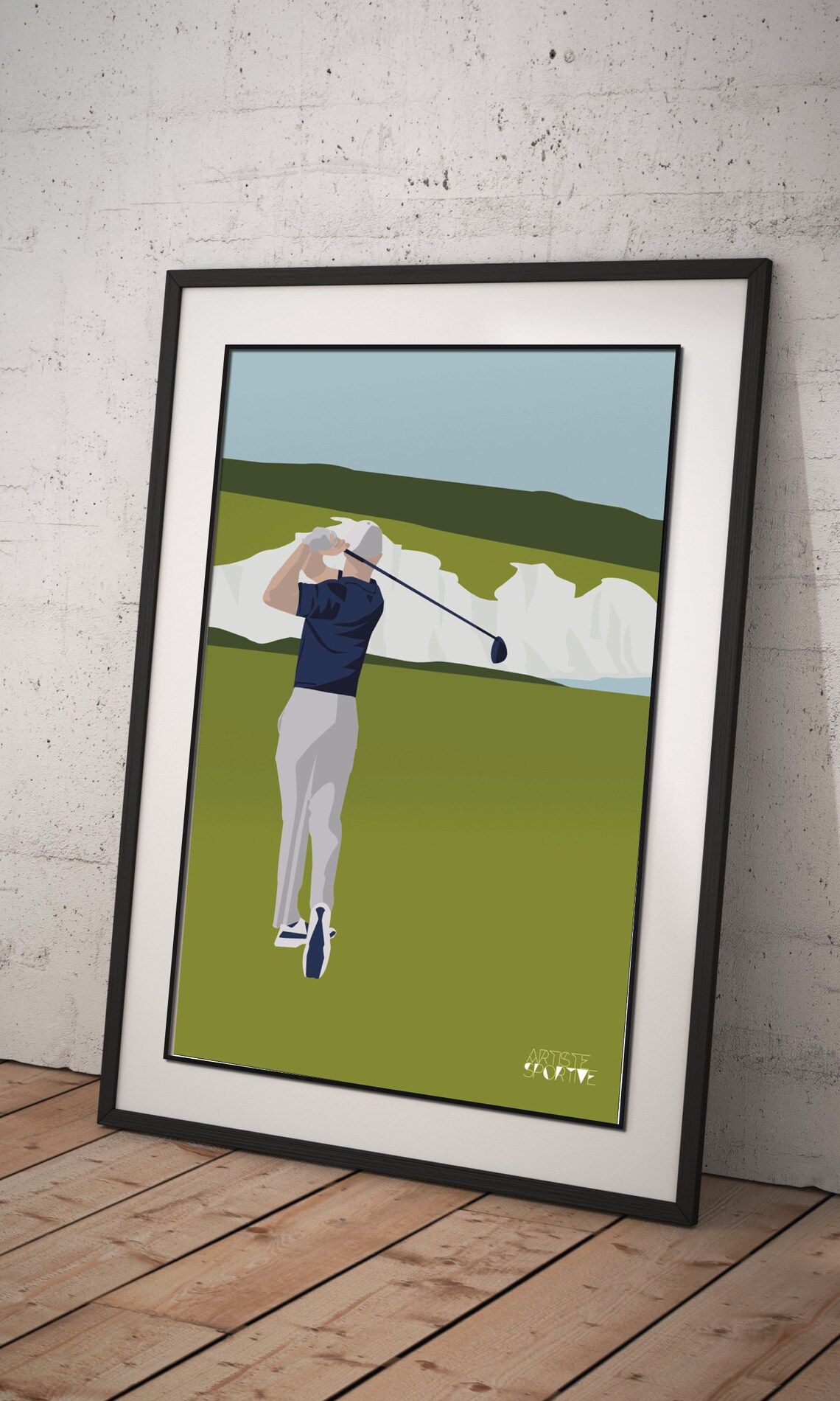 Golf Poster Gift Illustration for a Golfer or Golf Coach for a - Etsy