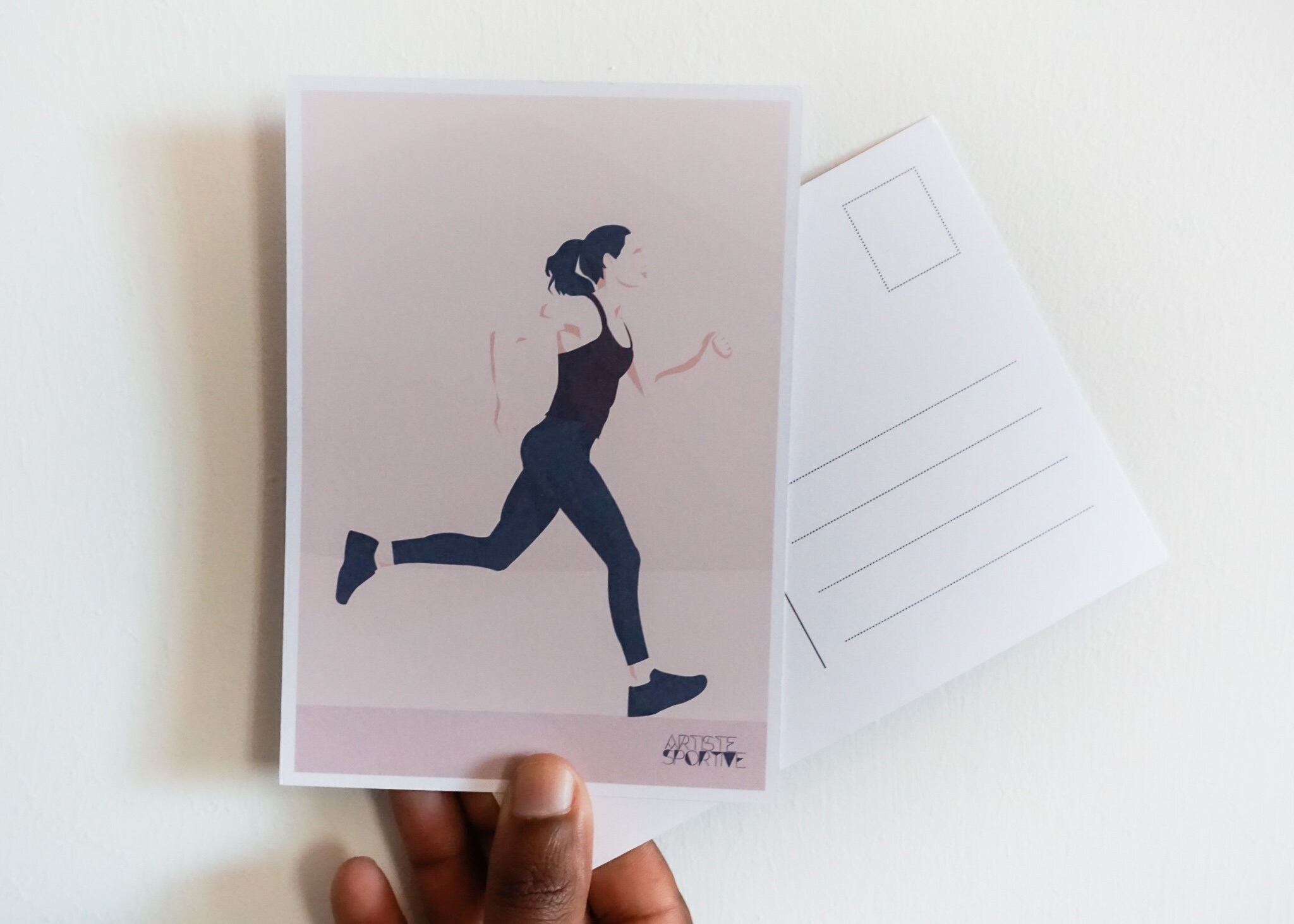 Woman Running Poster Gift Illustration for Girl Runner or Jogger or ...