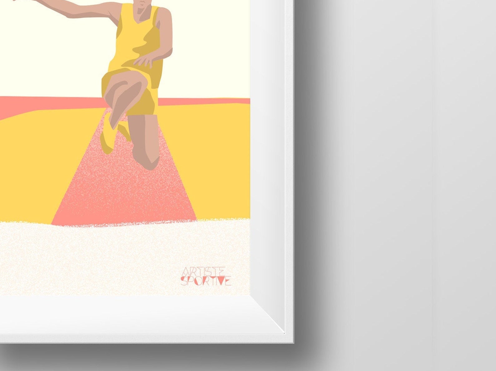 Girl Athletics Jump Poster Gift Illustration for Female Athlete or ...