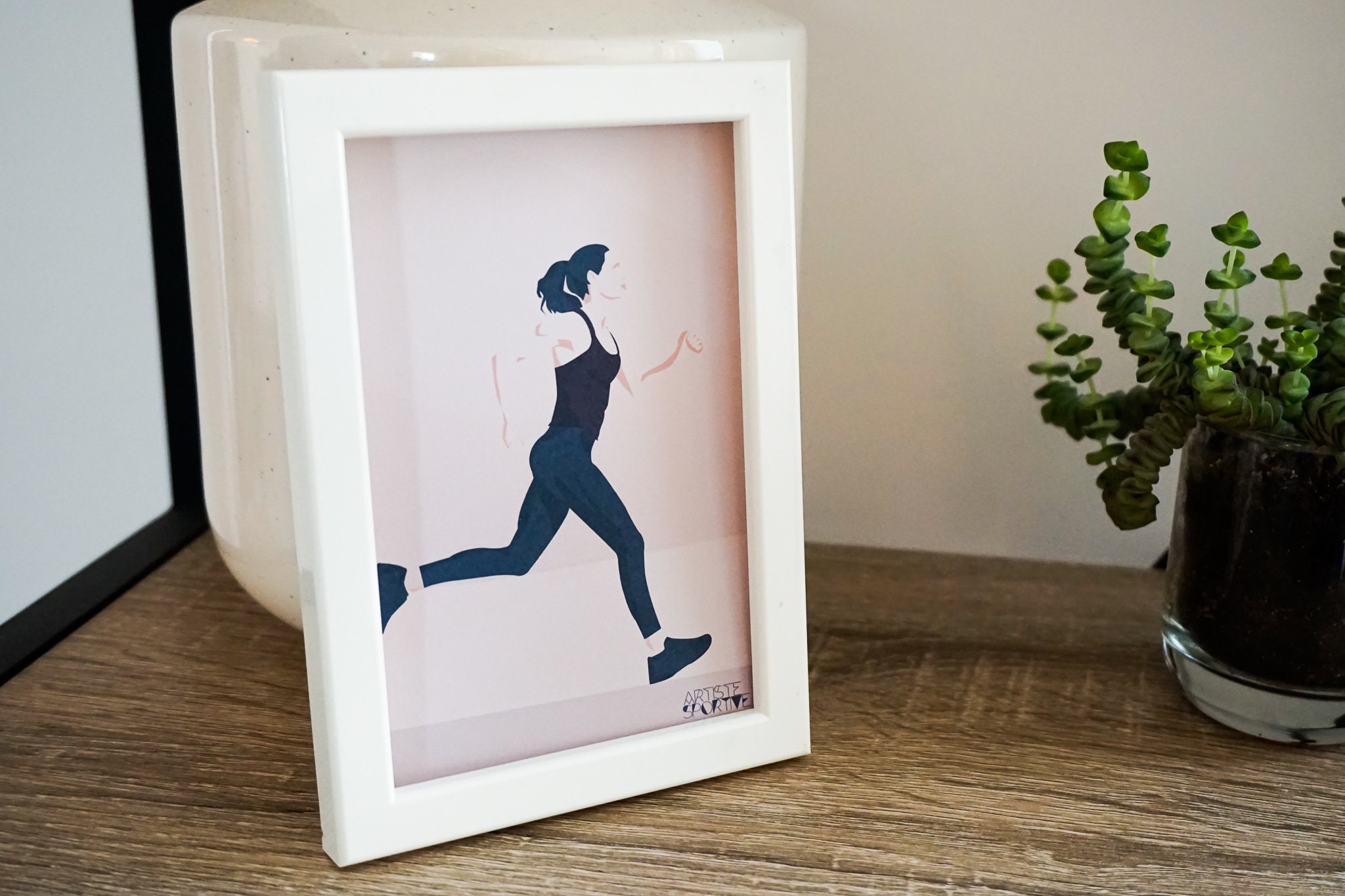 Woman Running Card for Girl Runner Birthday Card or Female Runner ...