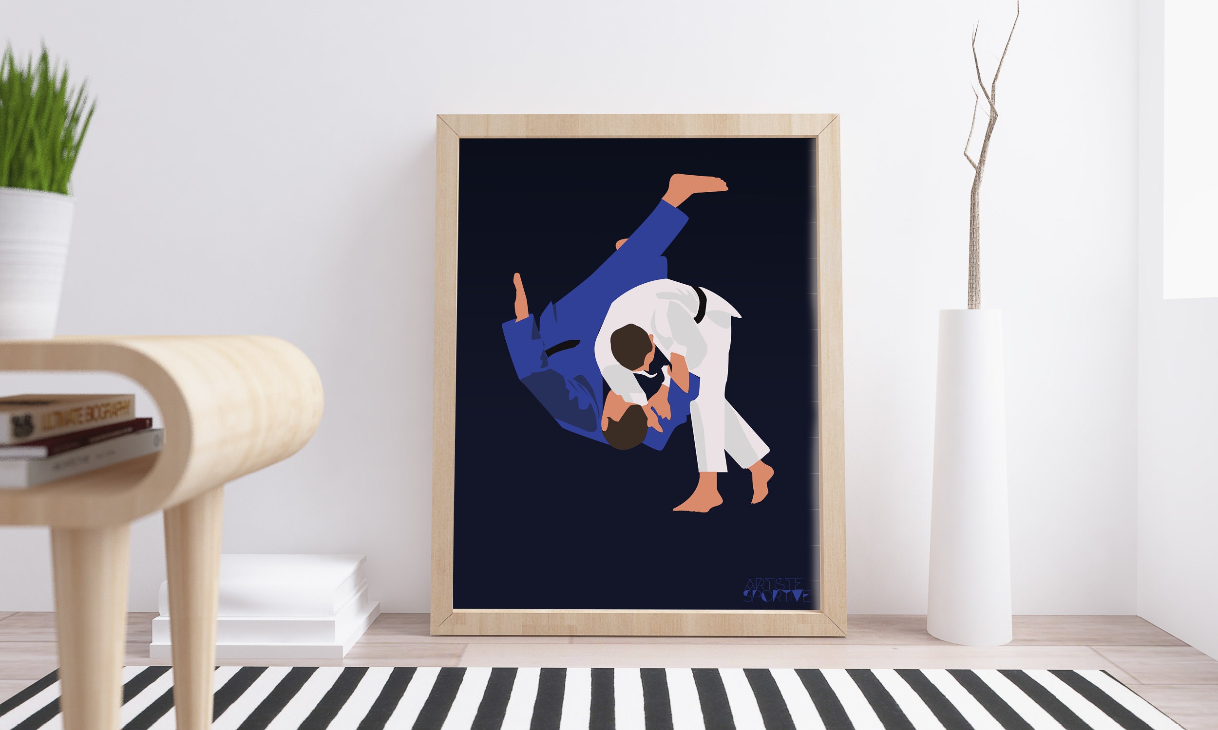 Judo Poster Gift Illustration for Boy or Teen Judo Player or Judoka ...