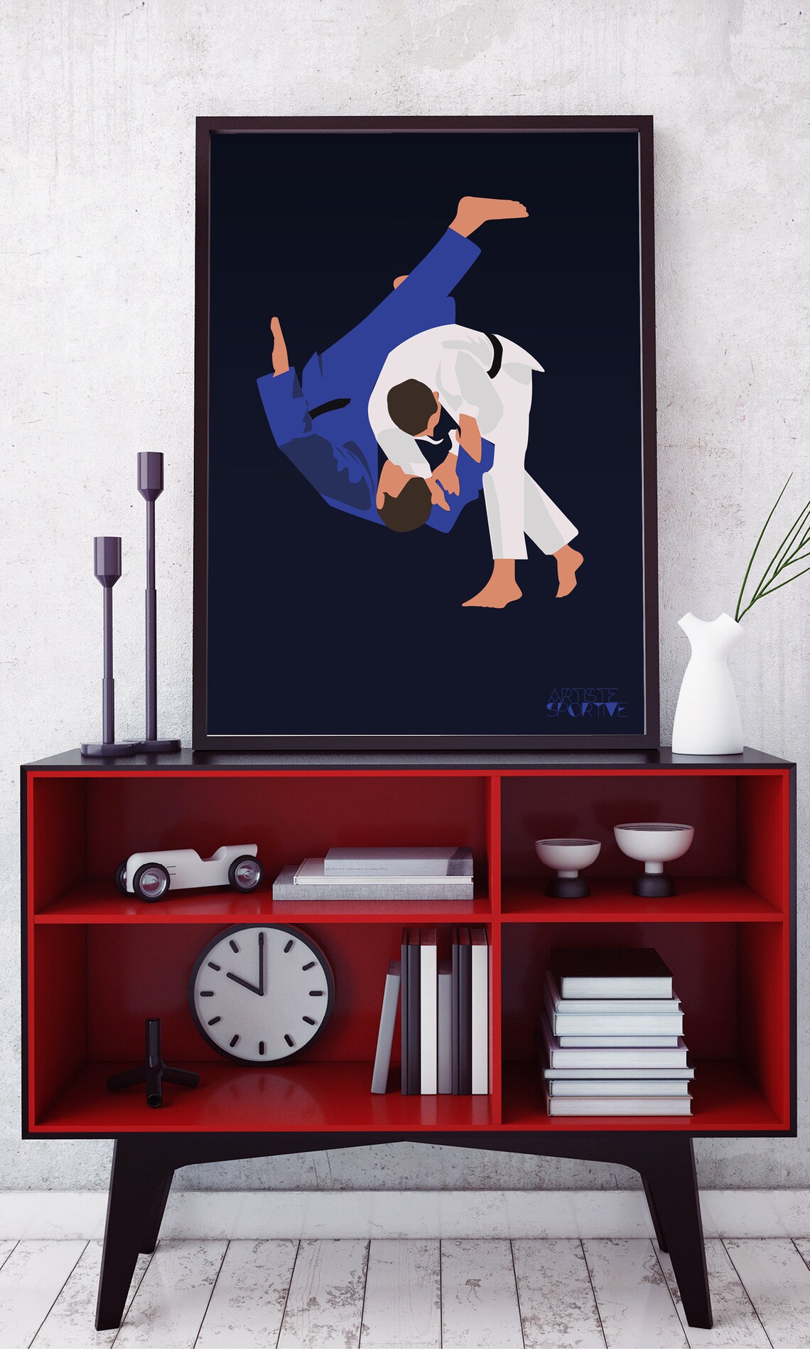 Judo Poster Gift Illustration for Boy or Teen Judo Player or Judoka ...