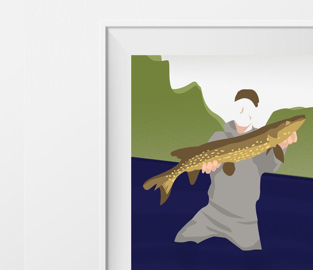 Fishing Poster Gift Illustration for Fisherman Player or Fish Fan or ...
